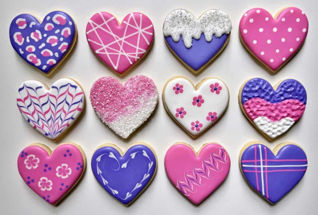 Easy Valentine's Day Cookies ~ 12 Easy Heart Cookies