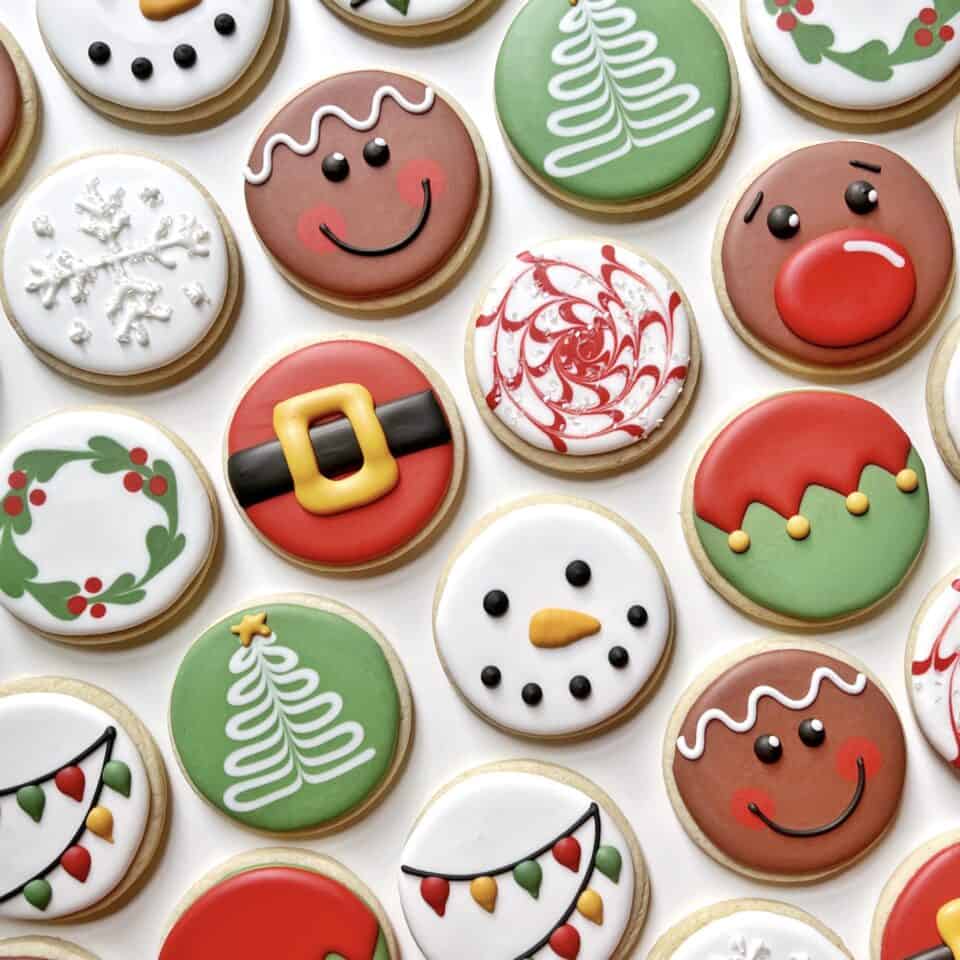 Easy Circle Christmas Cookies
