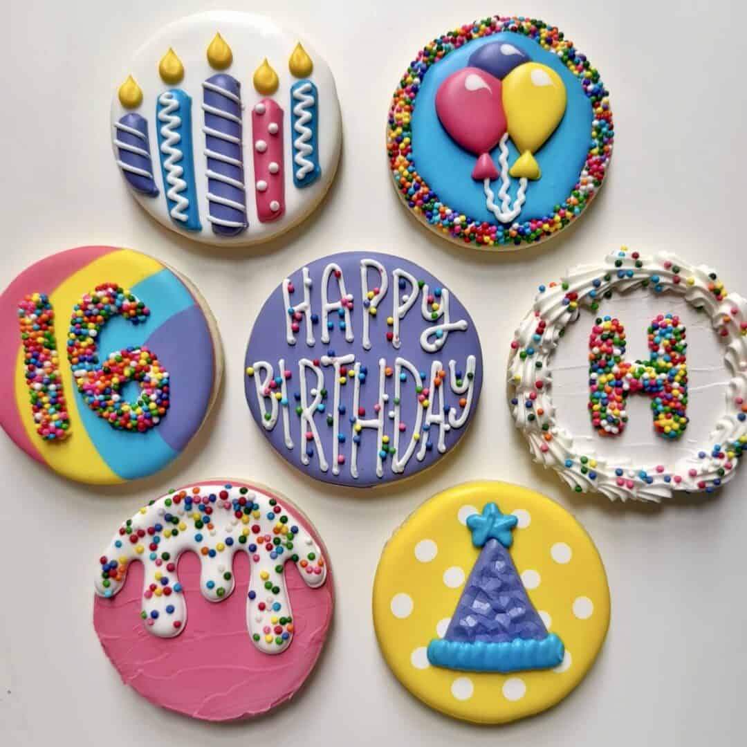 Birthday Cookies - The Graceful Baker