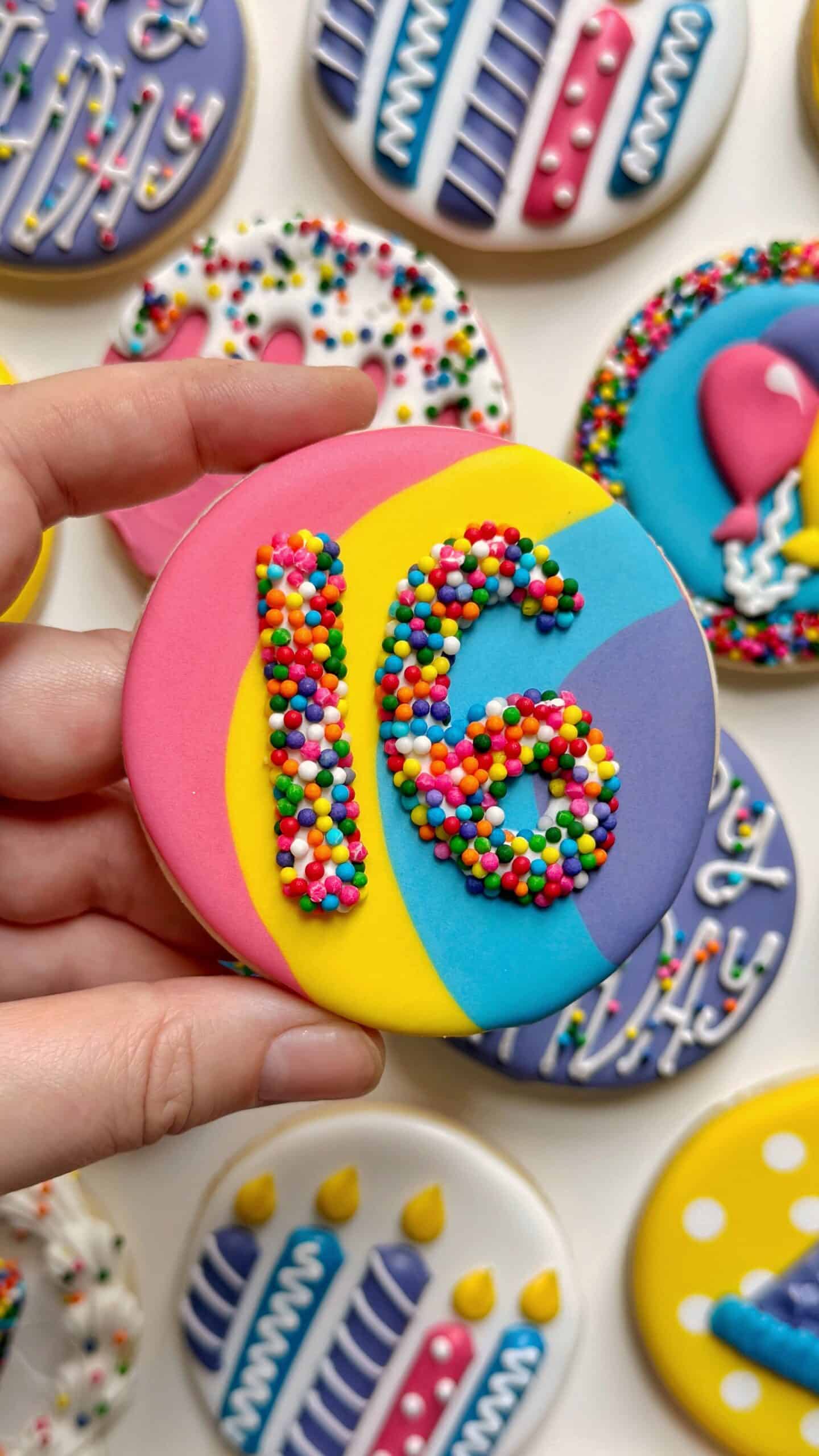 Birthday Cookies - The Graceful Baker