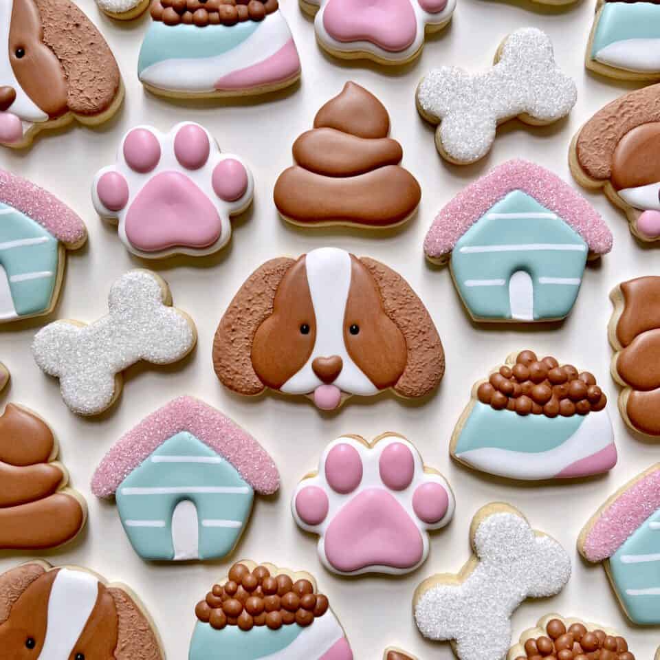 Dog Sugar Cookies - The Graceful Baker