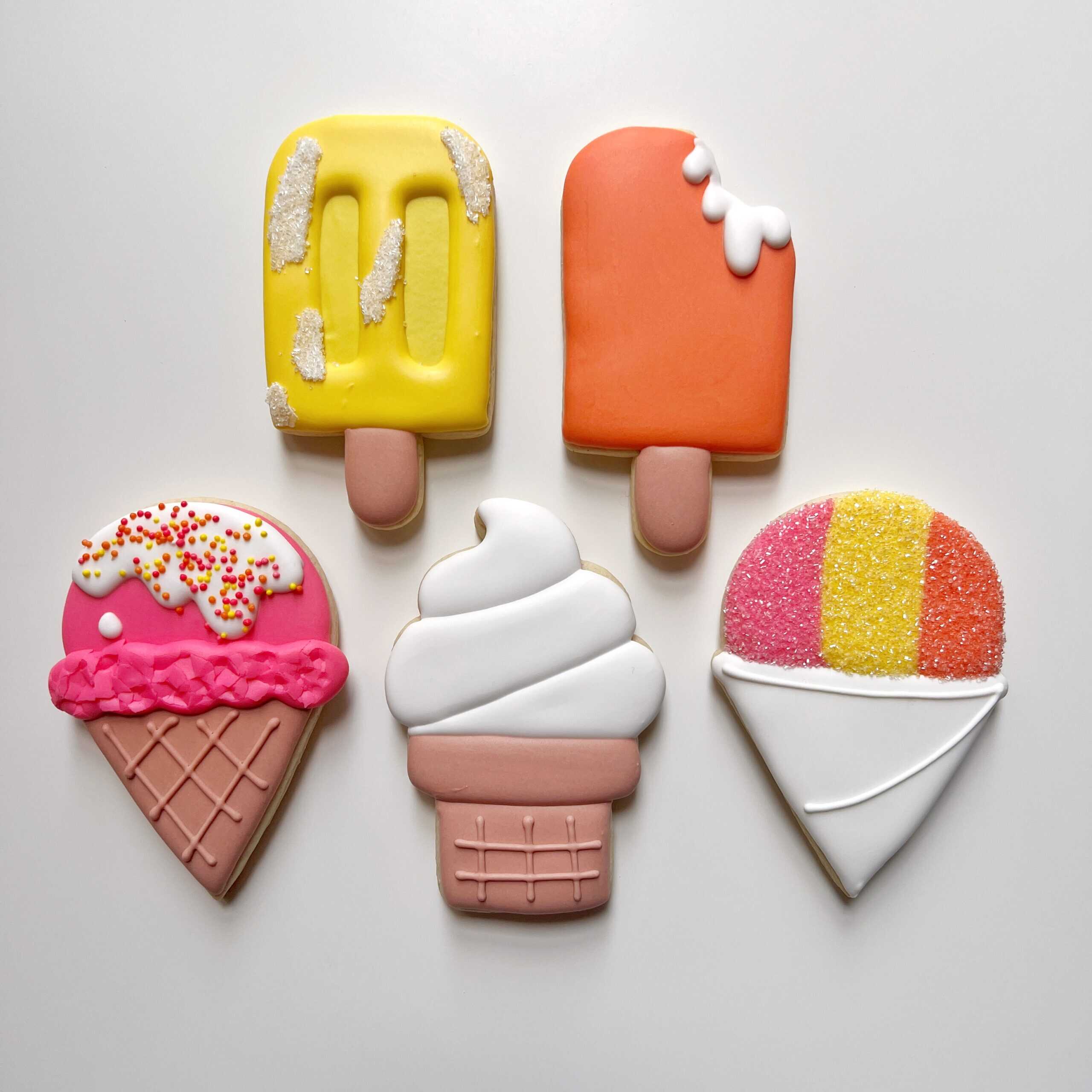 Summer Cookies ~ Ice Cream, Popsicle & Snow Cone Cookies - The Graceful ...