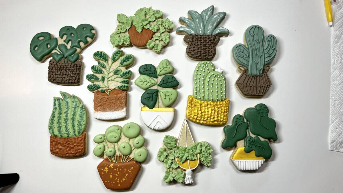 Plant Cookies ~ 11 Different Plant Sugar Cookies - The Graceful Baker