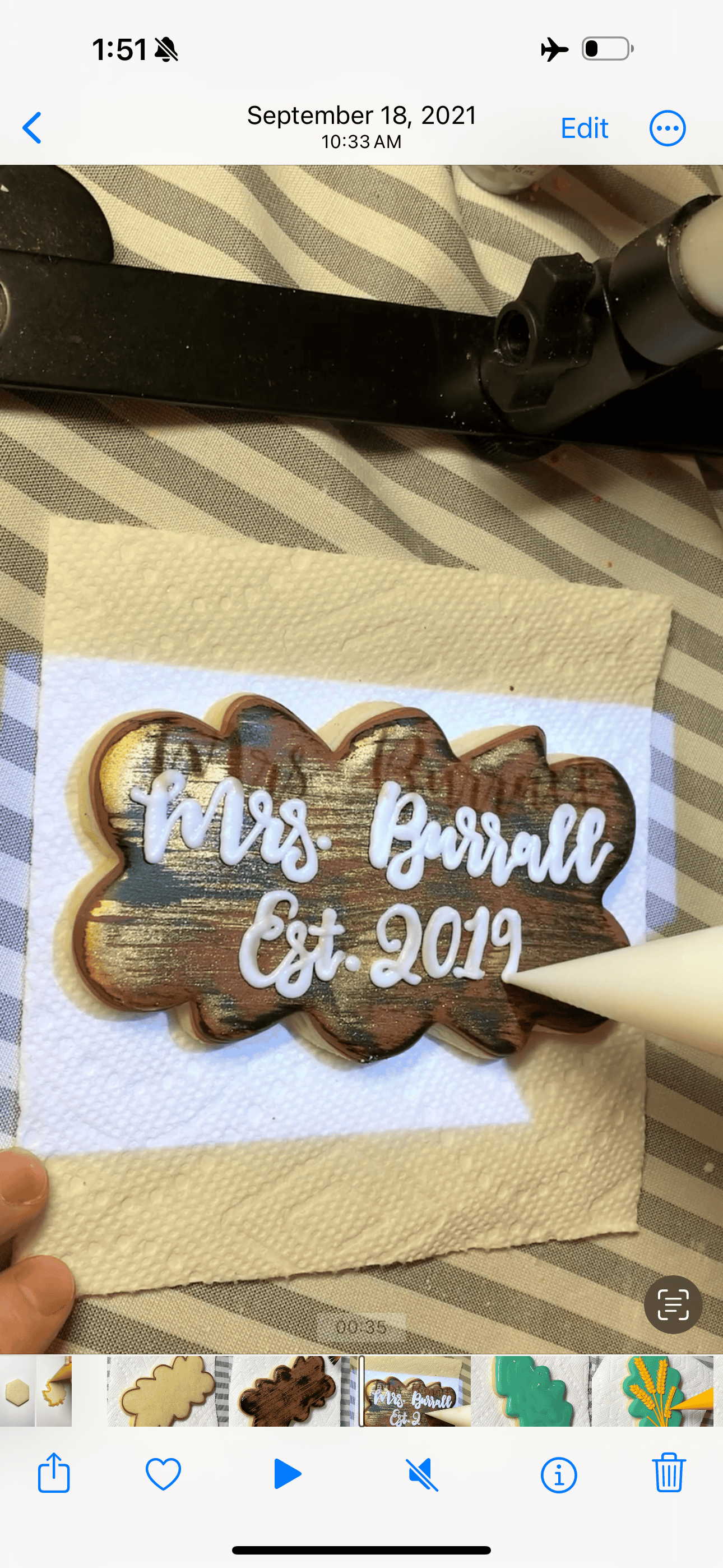Fall Bridal Shower Cookies