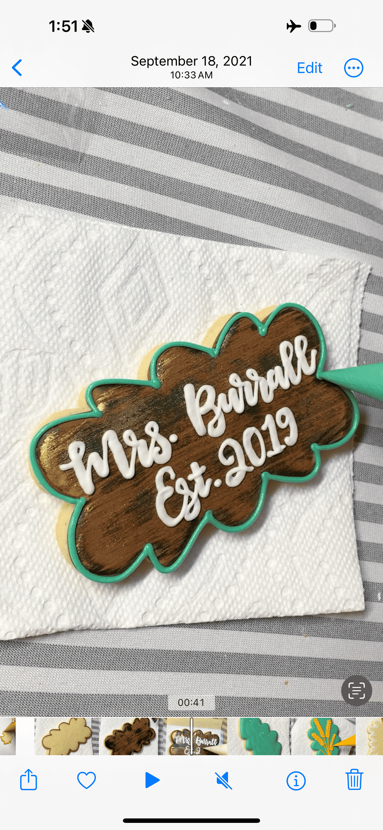 Fall Bridal Shower Cookies