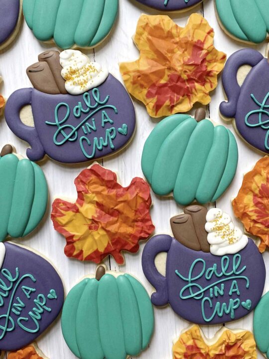 Fall Decorated Sugar Cookies Fall Themed Sugar Cookie Posh Little