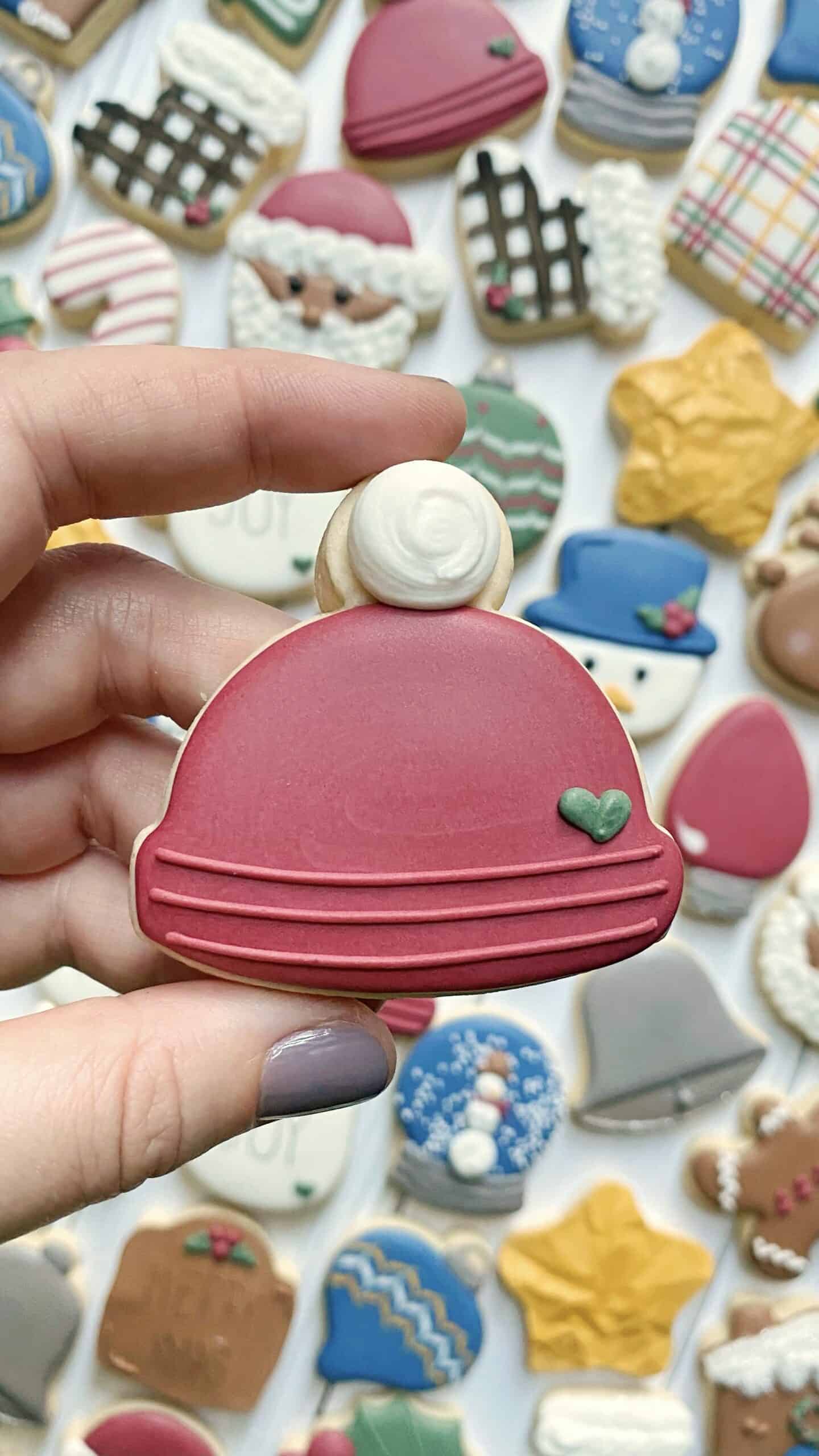 Mini Winter Hat Cookies