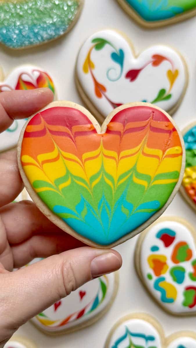 Easy Rainbow Sugar Cookies