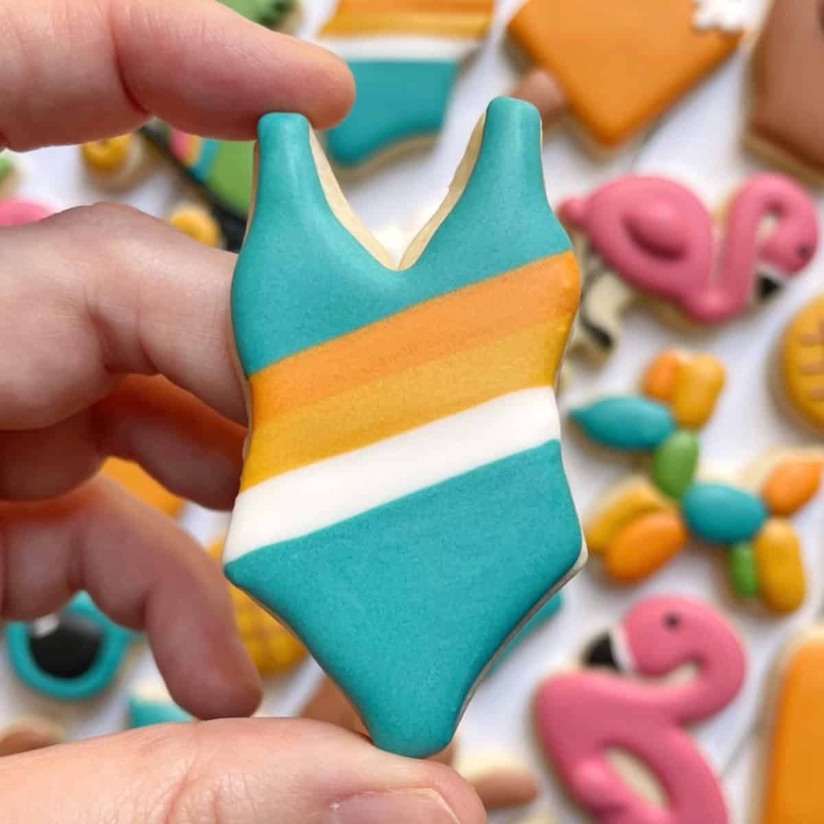Mini Bathing Suit Cookies